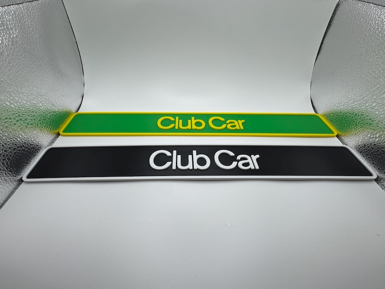 Club Car DS Name Plate With Custom Color (15.75"x2.25) - Etsy