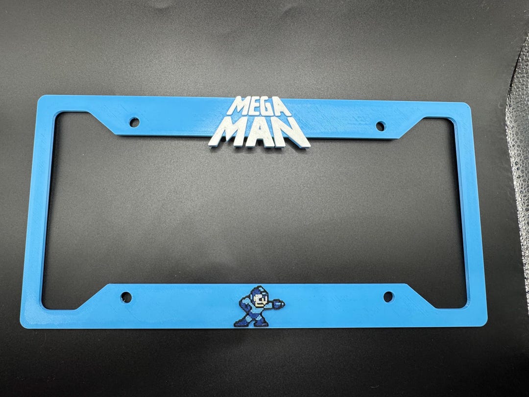 Mega Man License Plate Frame - Etsy