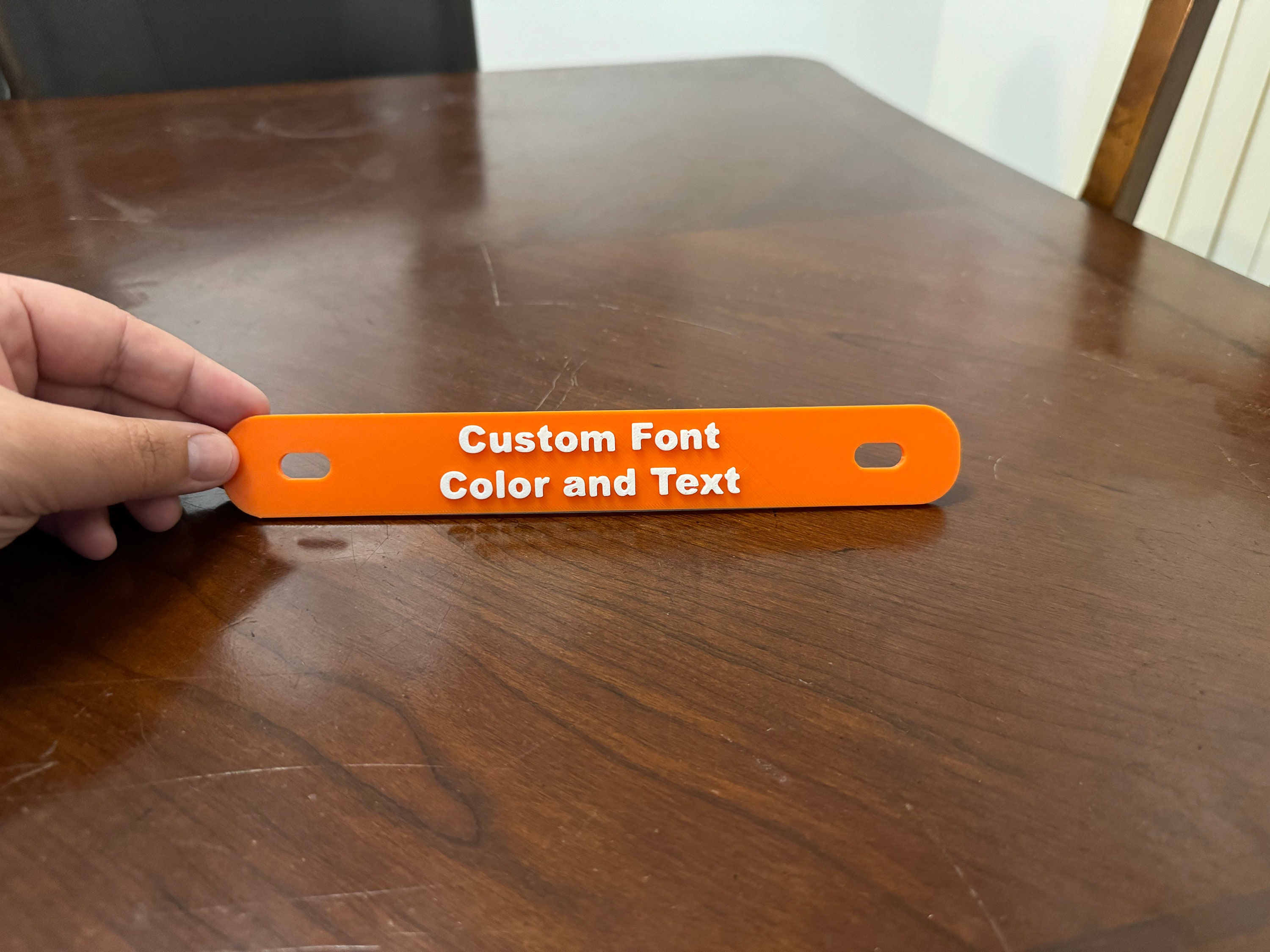 Personalized 3d Printed License Plate Frame Tag - Etsy