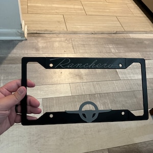 Custom 3d Printed License Plate Frame (text, Color, Font, and Logo) - Etsy