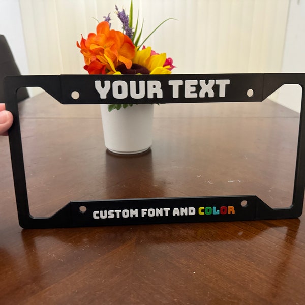 3d Printed Licenses Plate Frame - Etsy