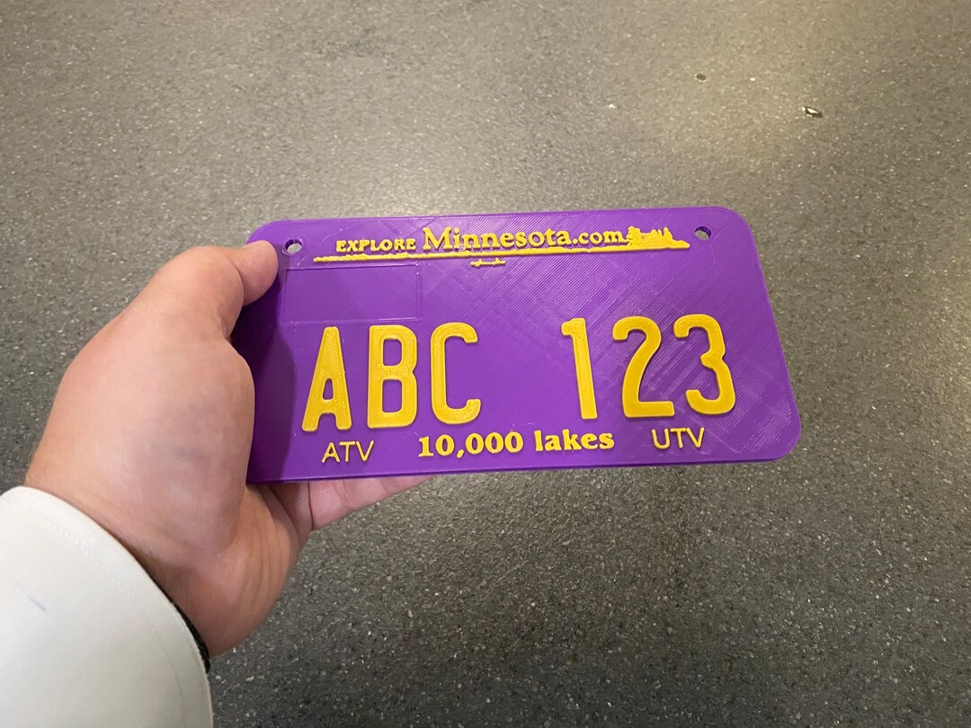 Minnesota ATV/UTV Custom License Plate - Etsy