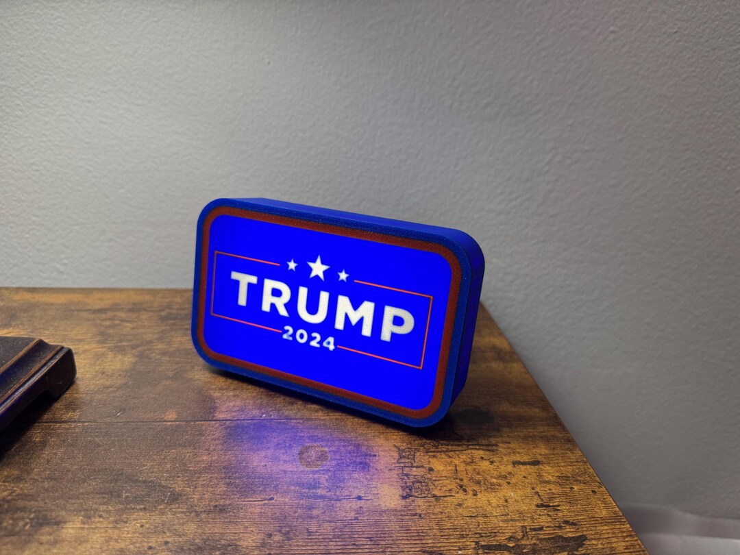 Trump Backlit LED Hitch Cover - Etsy