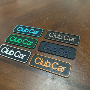 Club Car Precedent Name Plate (3d Custom Color) - Etsy
