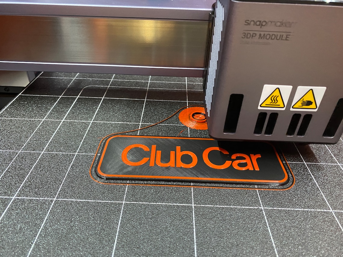 Personalized 3d Printed Golf Cart Plate - Etsy