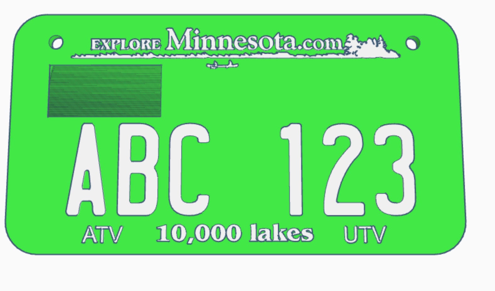 Minnesota ATV/UTV Custom License Plate - Etsy
