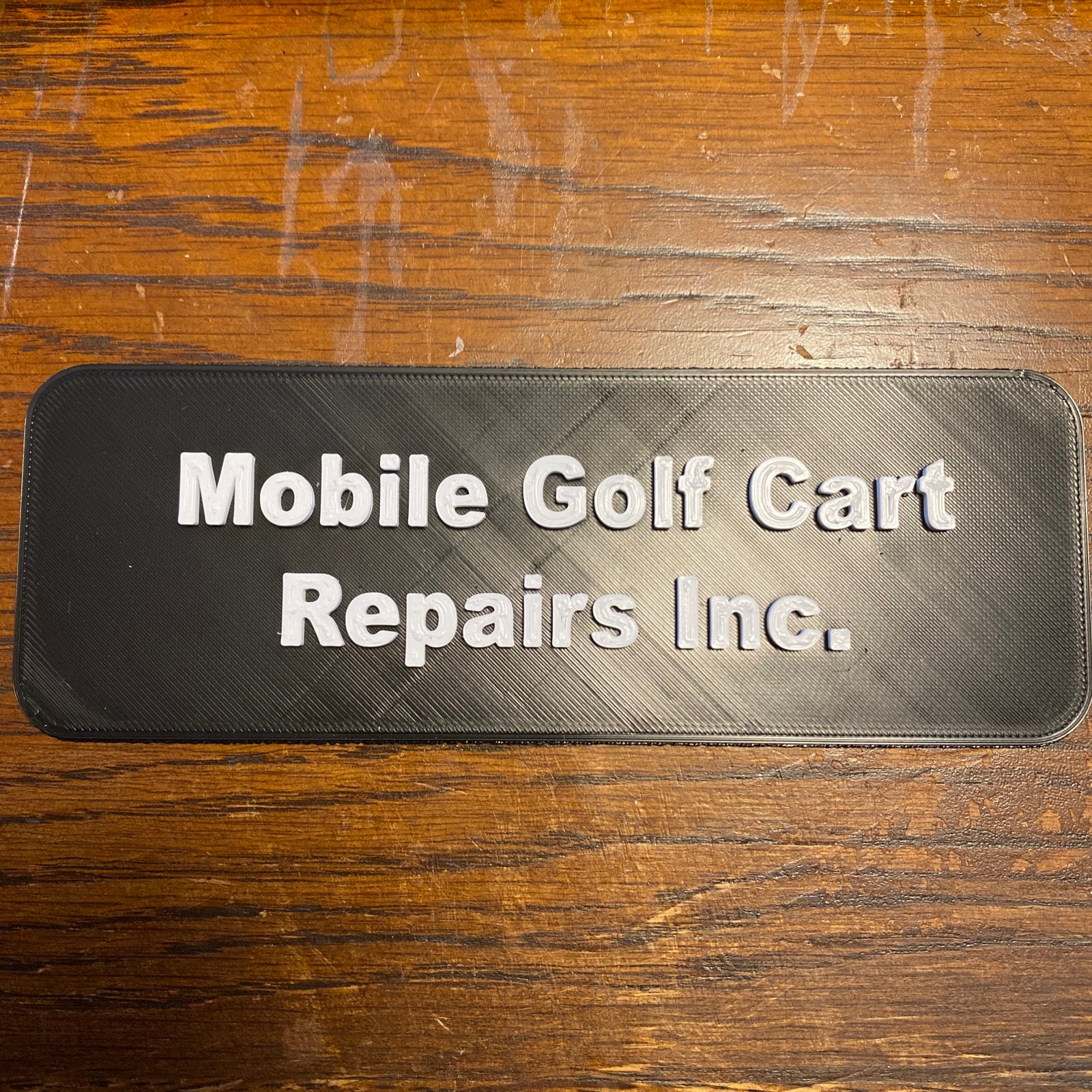 Personalized 3d Printed Golf Cart Plate - Etsy Australia