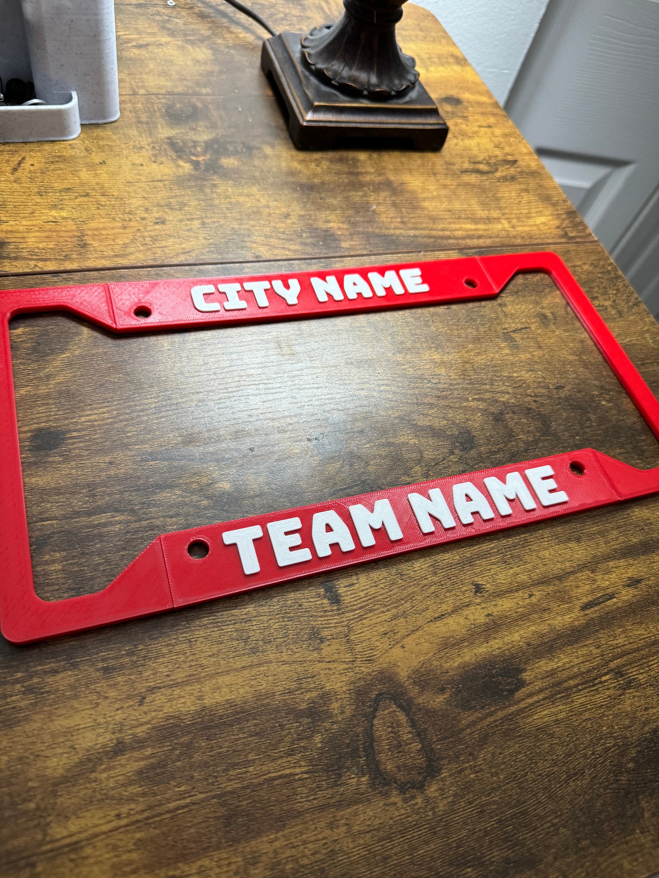 3d Printed Sports Team License Plate college, Pro, High School, Ect. - Etsy