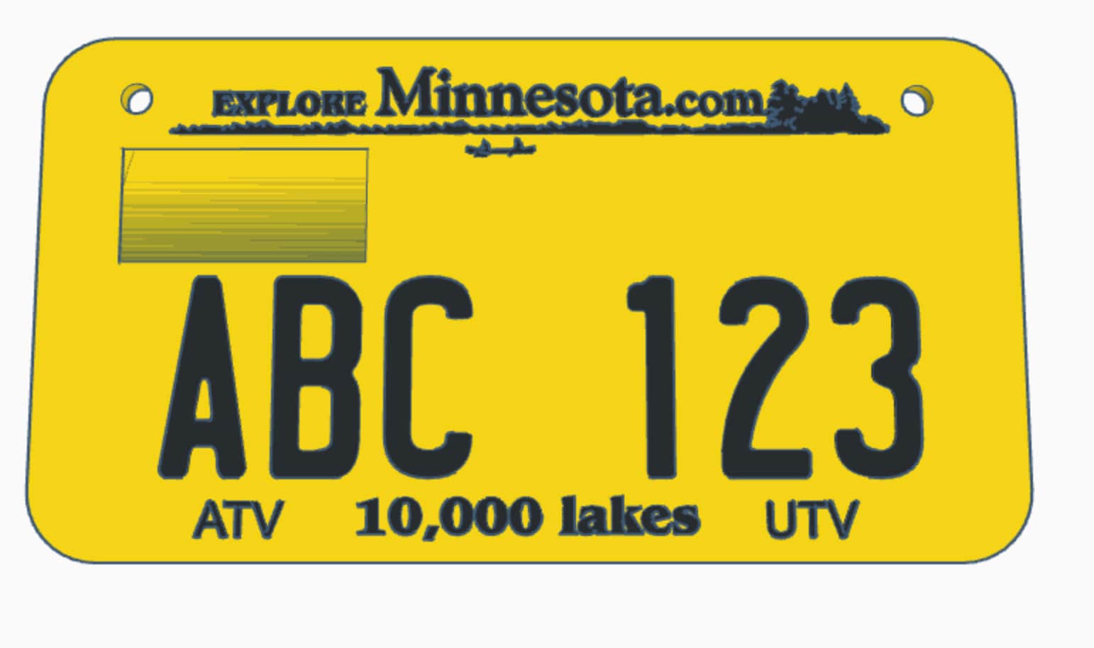 Minnesota ATV/UTV Custom License Plate - Etsy