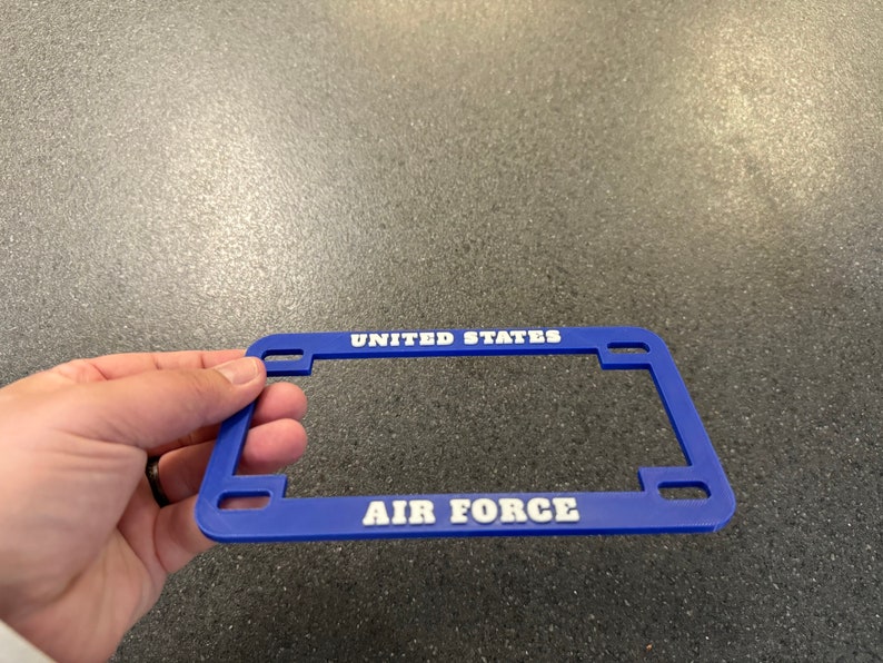 Custom Motorcycle License Plate Frame - Etsy