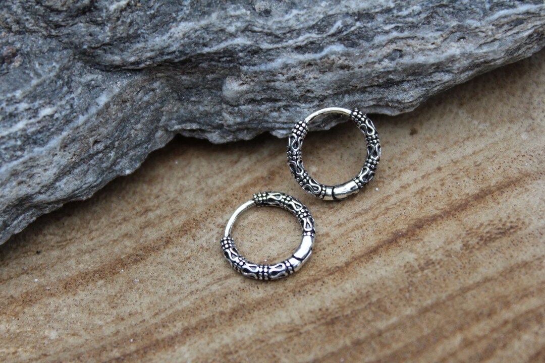 Elvish Elven Druid Pagan Inspired Hoop Earrings by Iphellkear - Etsy