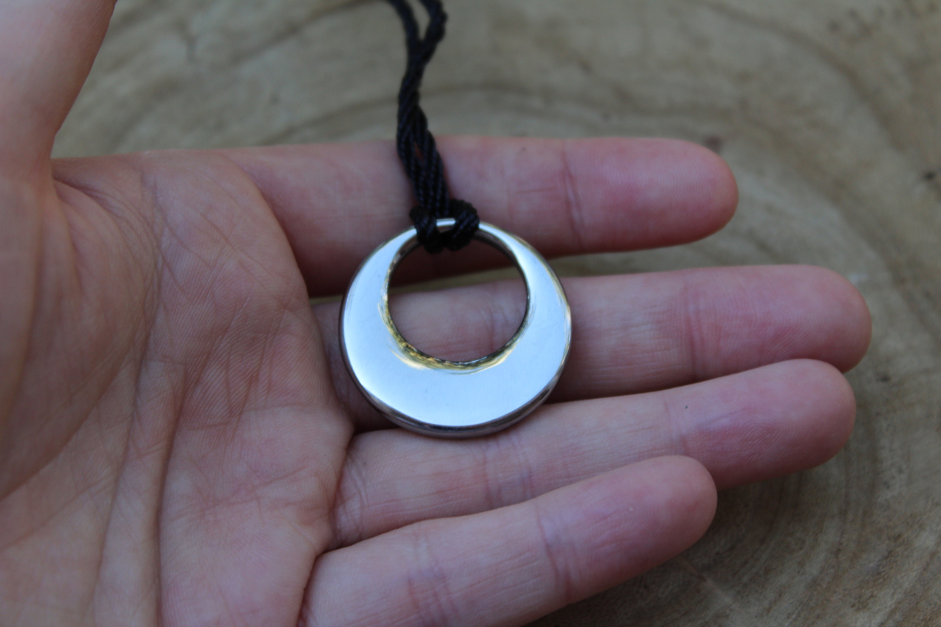 Celtic Pagan Crescent Moon Amulet Pendant by Iphellkear - Etsy