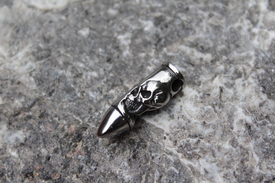 Bullet Skull Cross Pendant by Iphellkear - Etsy