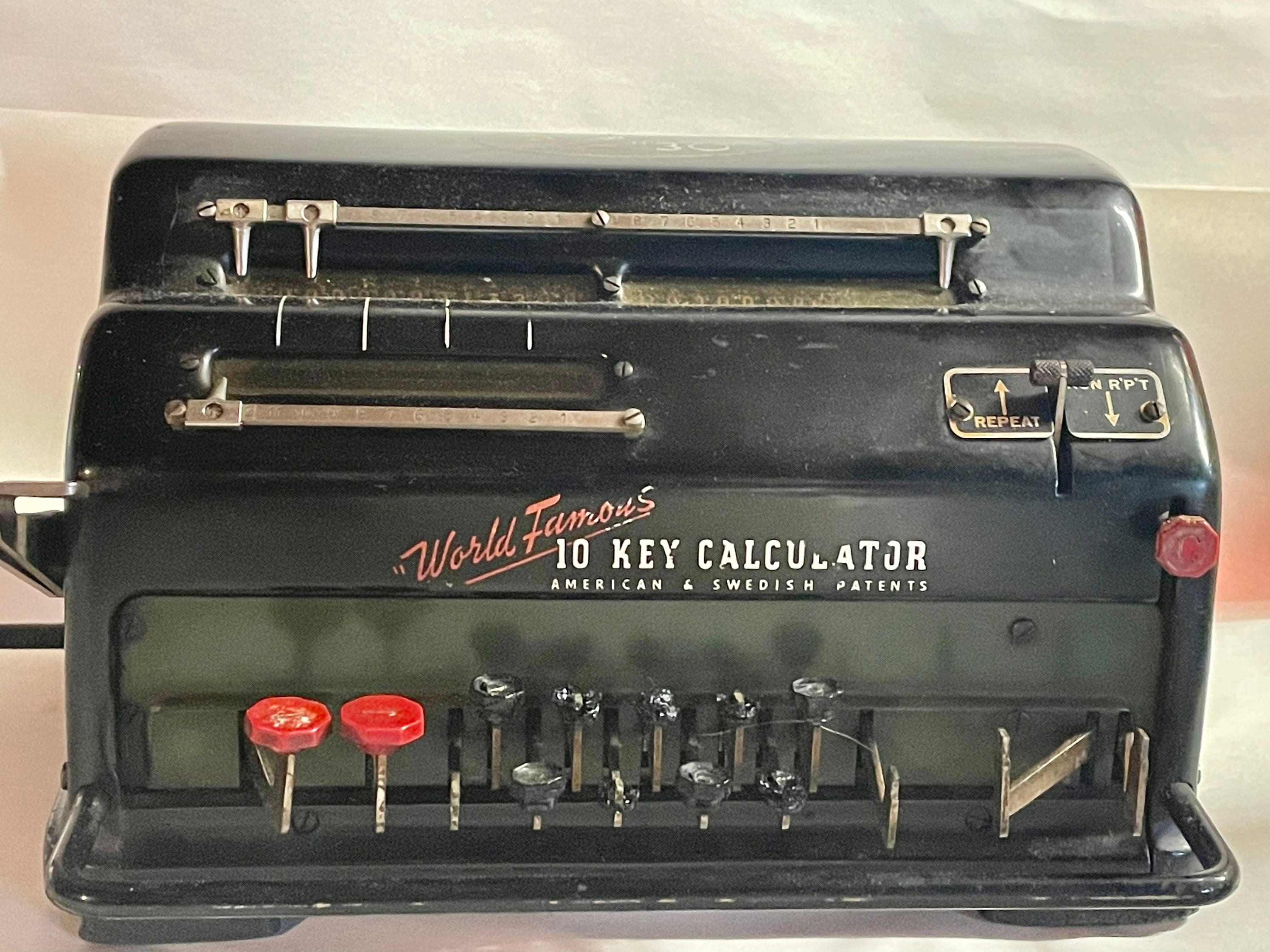 Vintage R.C. ALLEN 10 Key Calculator 1940’s-great Condition! Model 30 ...