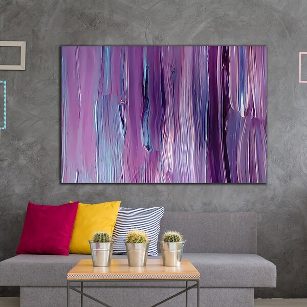 Lilac Abstract Art - Etsy