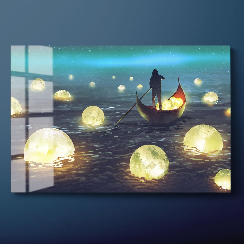 Surreal Moon Art - Etsy