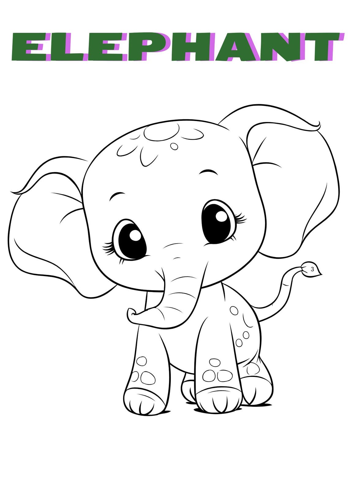 COLORING PAGES for Kids ANIMAL - Etsy