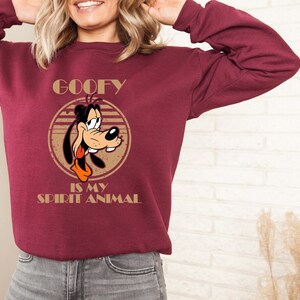 Disney Goofy is My Spirit Animal Hoodie Sweatshirt, Sweatshirt, Hoodie ...