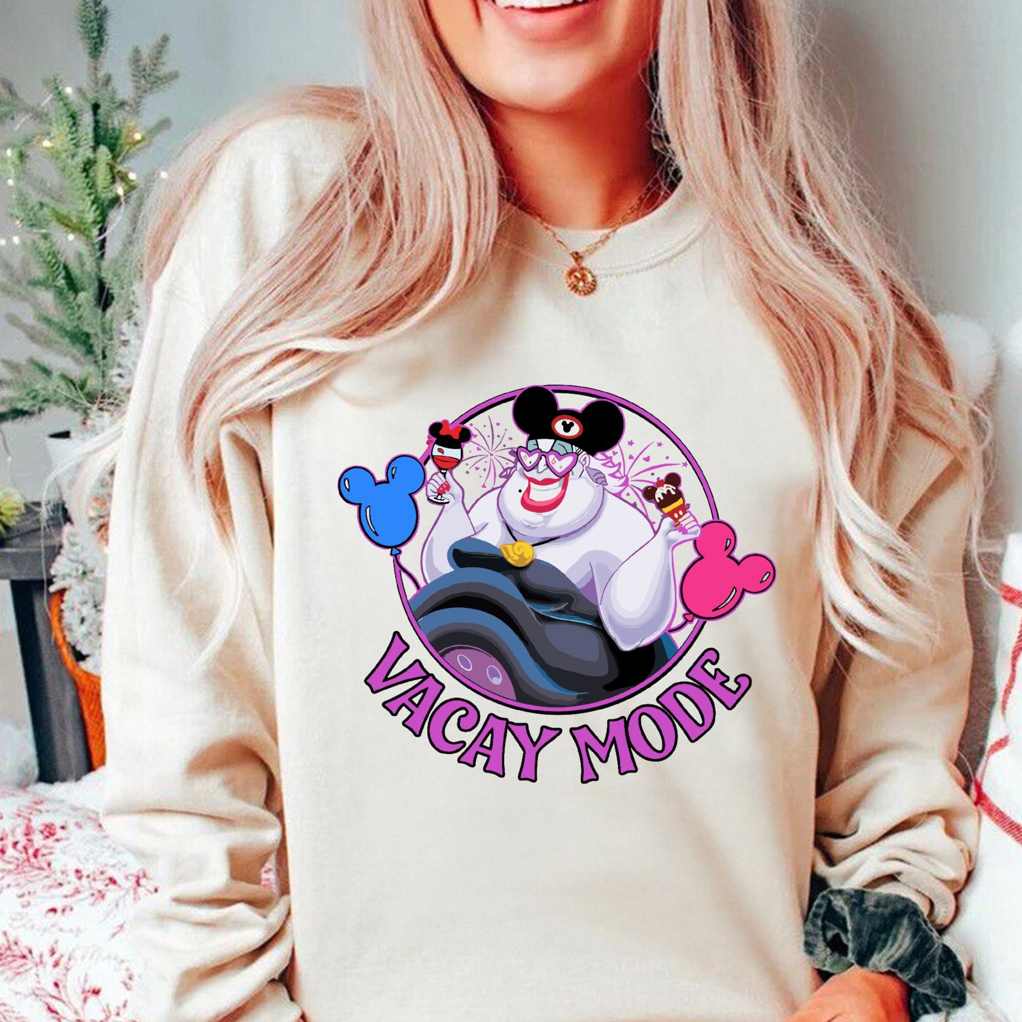 Disney Villains Ursula With Mickey Balloon WS1061 Magic Kingdom Holiday ...