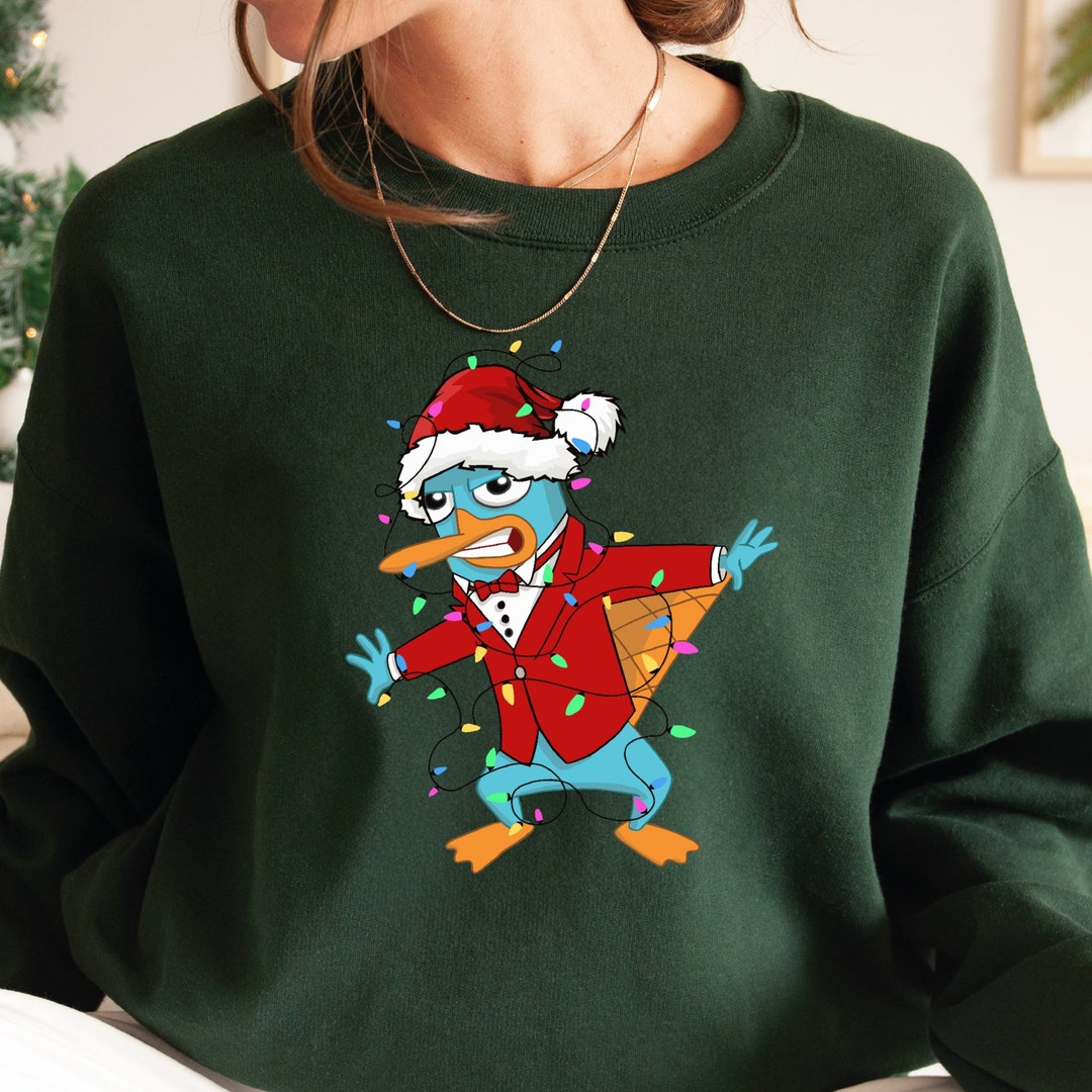 Funny Santa Perry the Platypus Christmas WS1110 Magic Holiday Trip ...