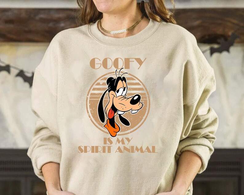 Disney Goofy is My Spirit Animal Hoodie Sweatshirt, Sweatshirt, Hoodie ...