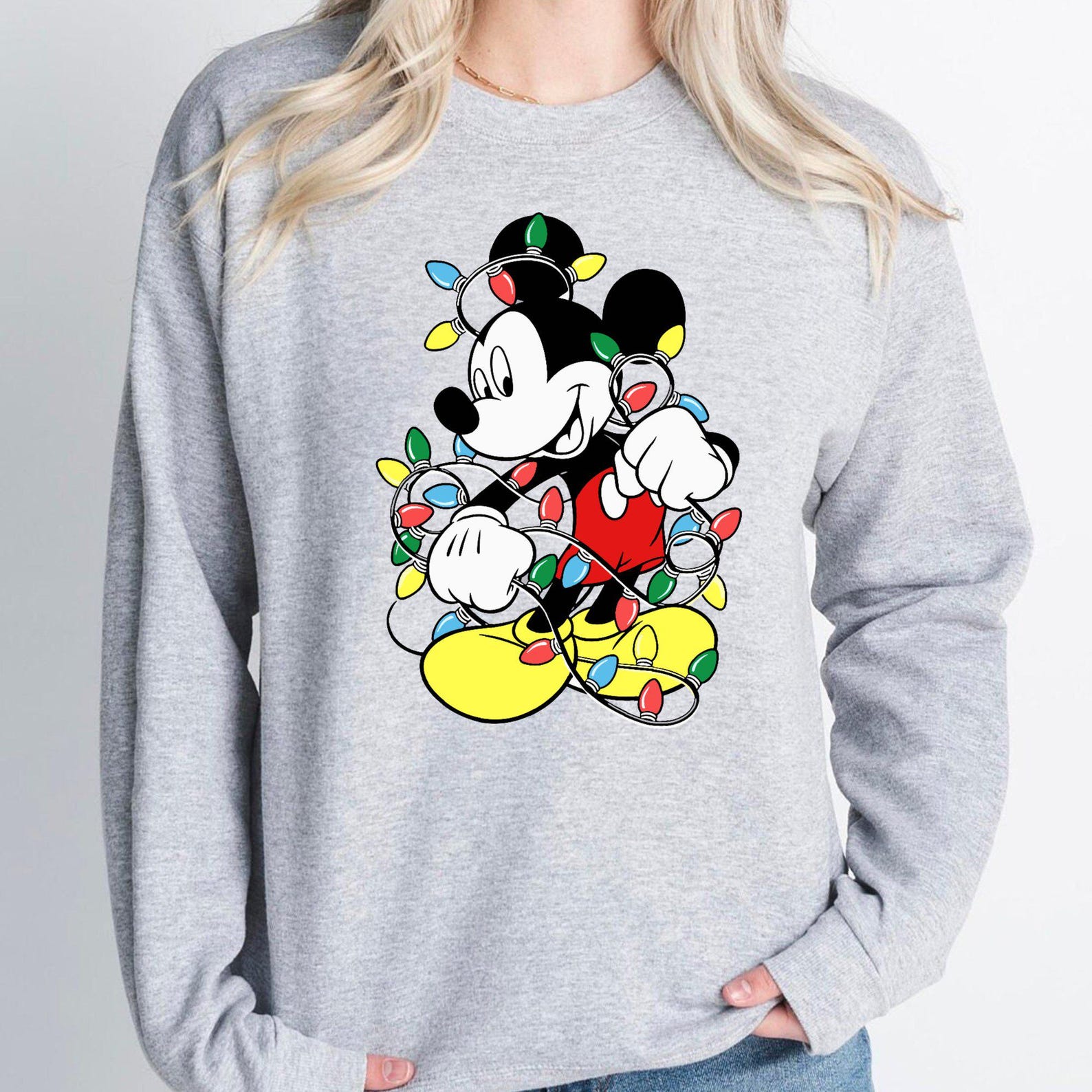 Santa Mickey Mouse Classic Christmas Light Retro WS1234 Holiday Trip ...