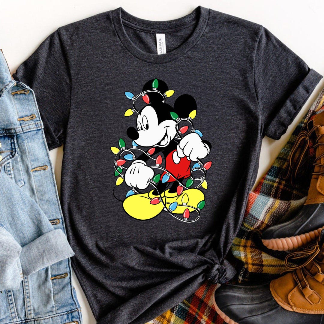 Santa Mickey Mouse Classic Christmas Light Retro WS1234 Holiday Trip ...