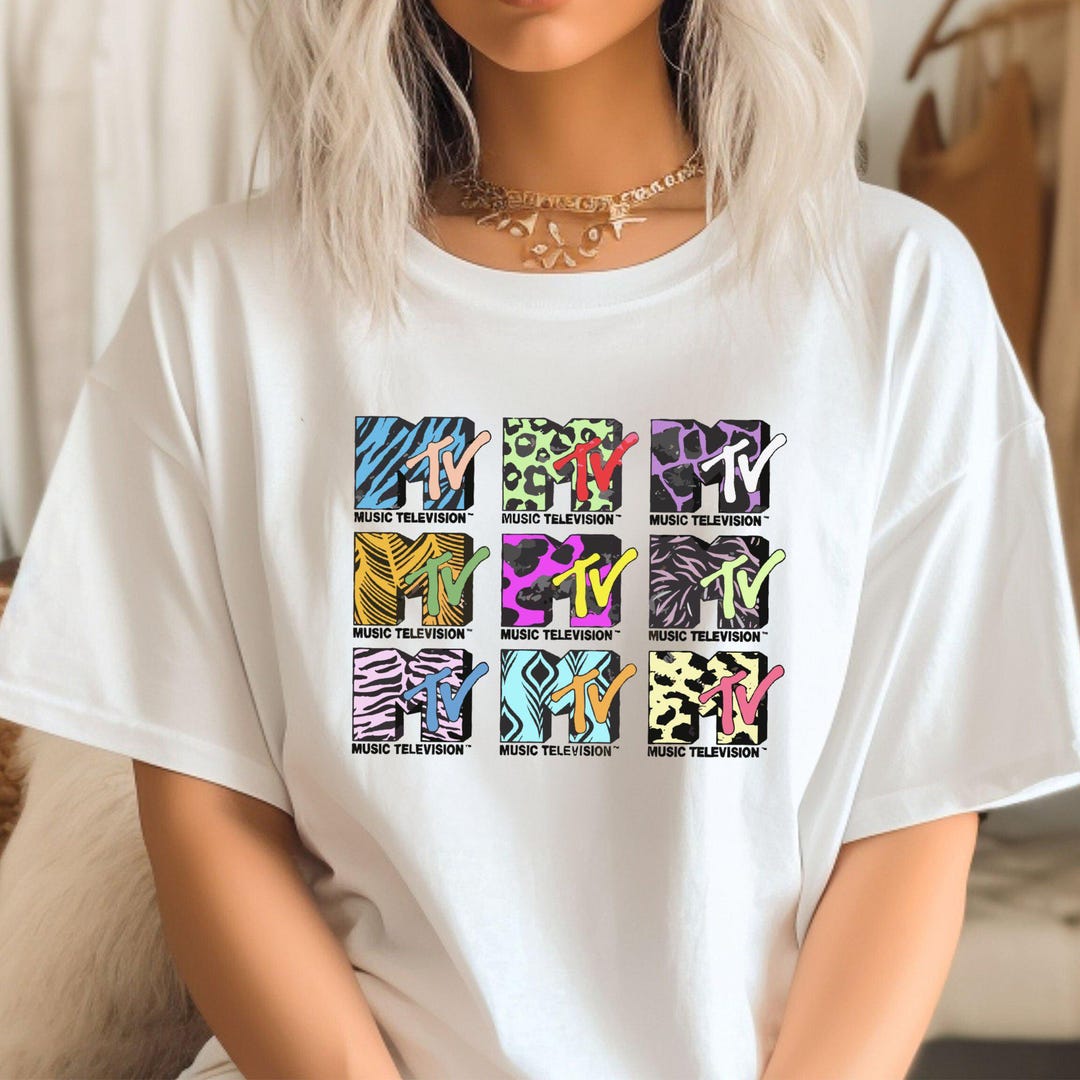 MTV 9 Logos of the Nineties FE1369 Holiday Trip Unisex T-shirt ...