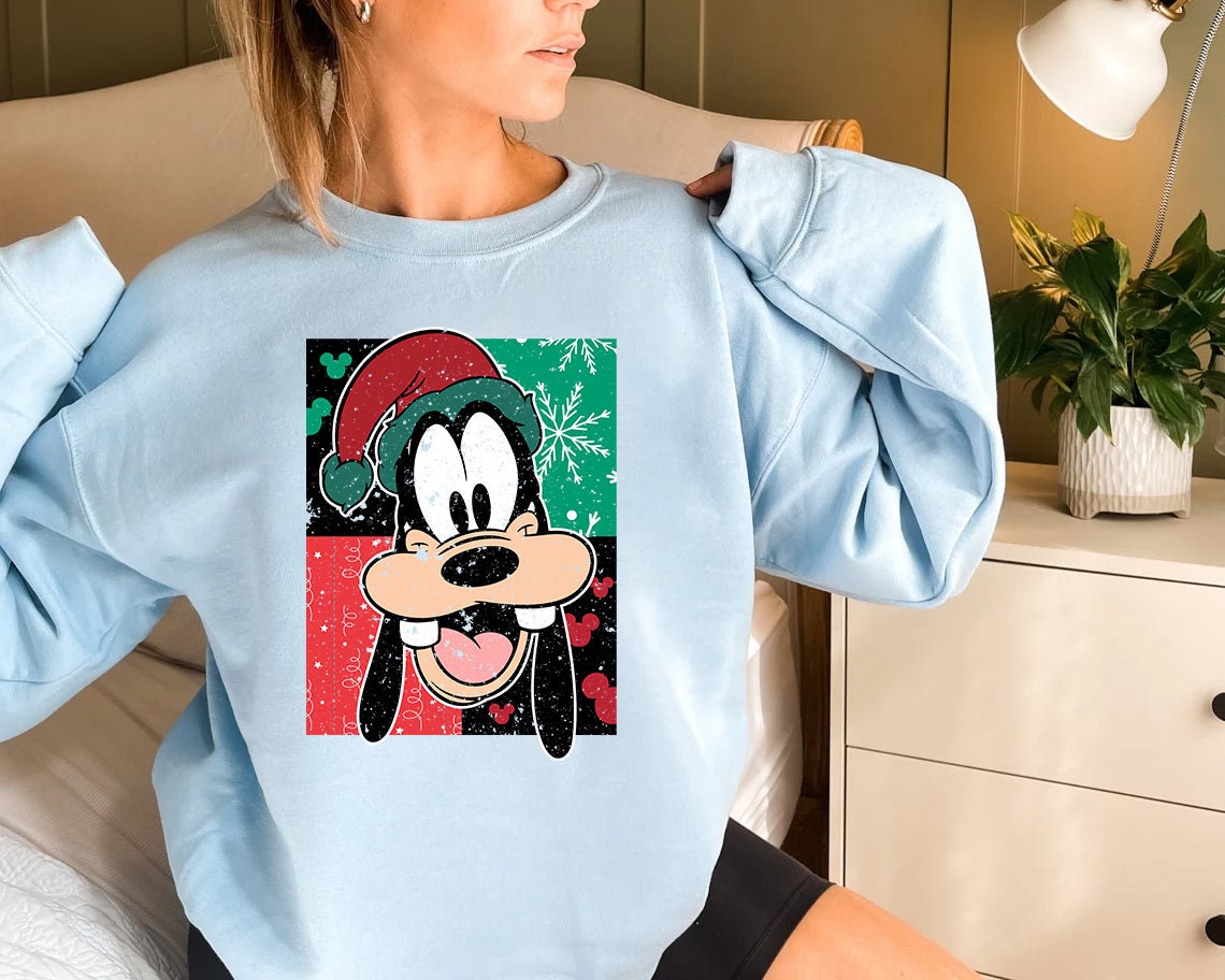 Disney Goofy Dog Sweater Style Sweatshirt, Disney Christmas Sweatshirt ...