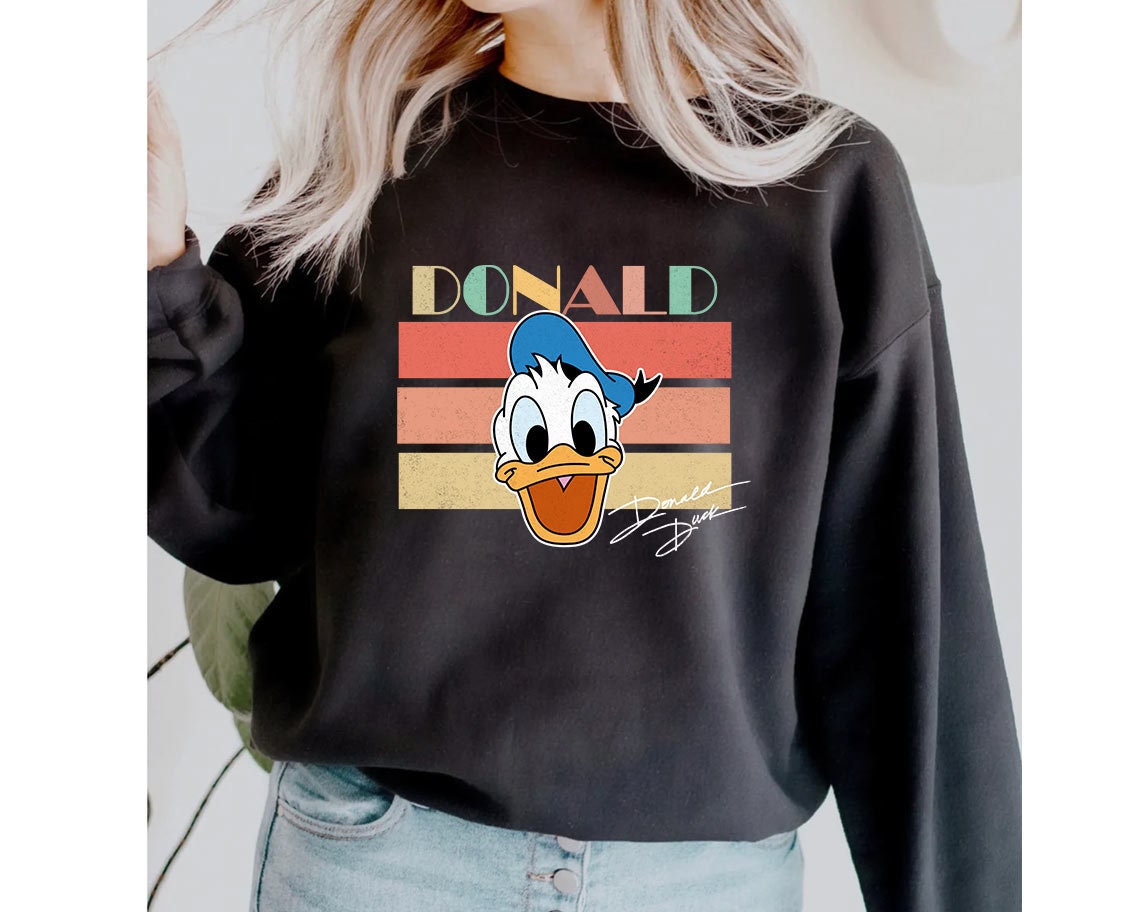 Donald Duck Sweatshirt, Donald Duck Hoodie, Disney Sweatshirt, Disney ...