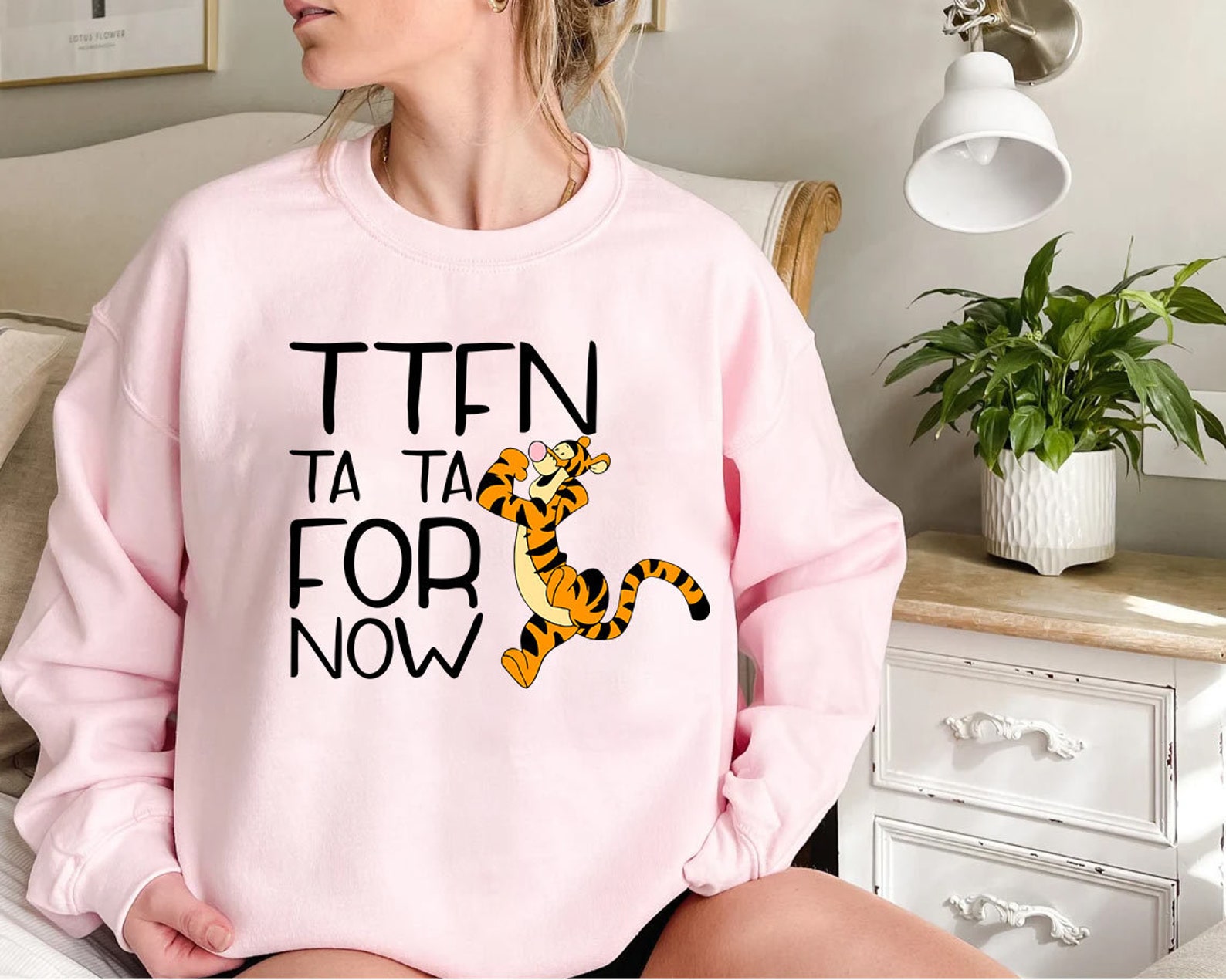 Tigger Winnie the Pooh TTFN Ta Ta for Now Sweatshirt, Tigger Hoodie ...