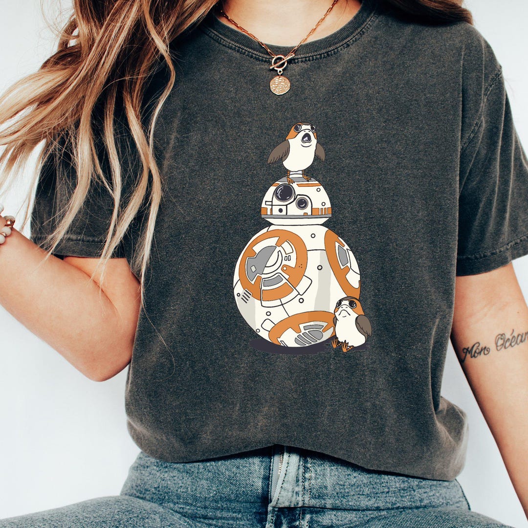 The Last Jedi Cute Droids BB-8 & Porg Doodle WS1267 Holiday Trip Unisex ...