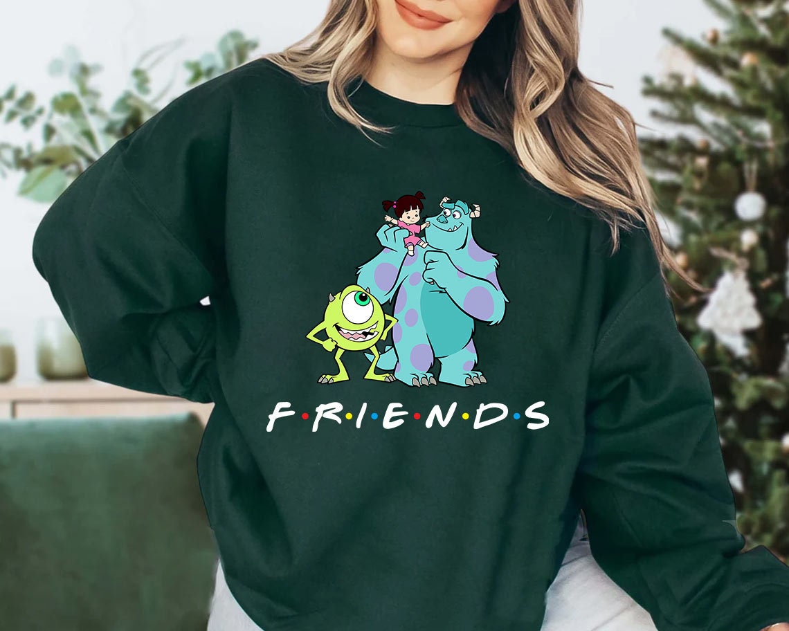 Monster Inc Friends Hoodie Sweatshirt, Monster Inc Sweatshirt, Disney ...