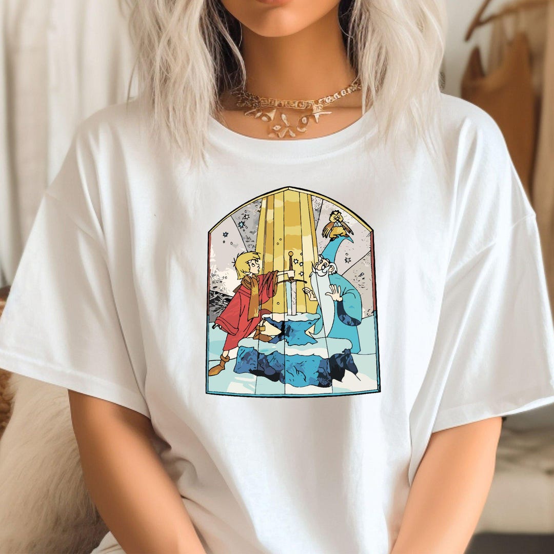 The Sword in the Stone Stained Arthur and Merlin Stained Glass_e1230 ...