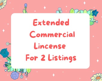 Extended Commercial License, Unlimited Sale of One Product - Etsy