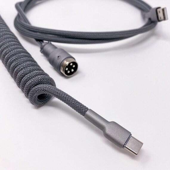 Custom Coiled Cable Grey - Etsy