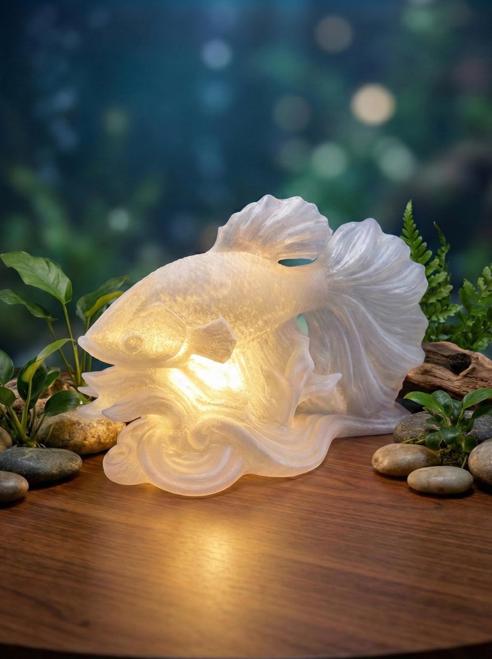 Betta Fish Nursery Night Light | Sculptural Ocean Lamp | Coastal Baby ...