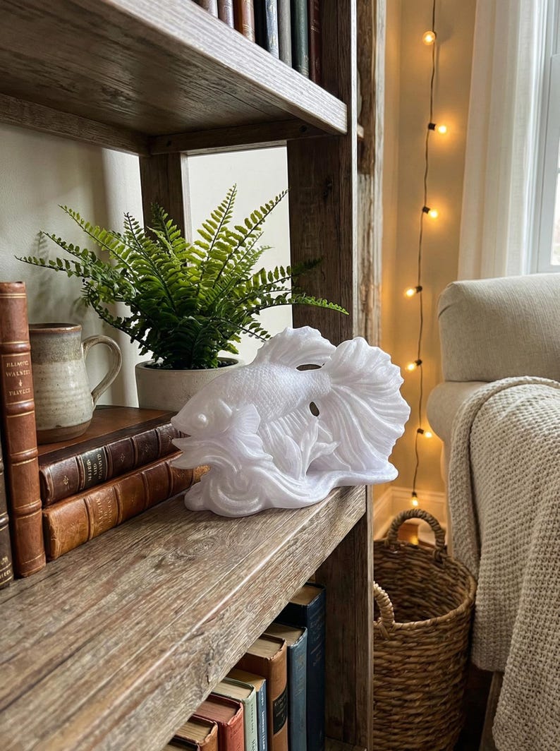 Betta Fish Nursery Night Light | Sculptural Ocean Lamp | Coastal Baby ...