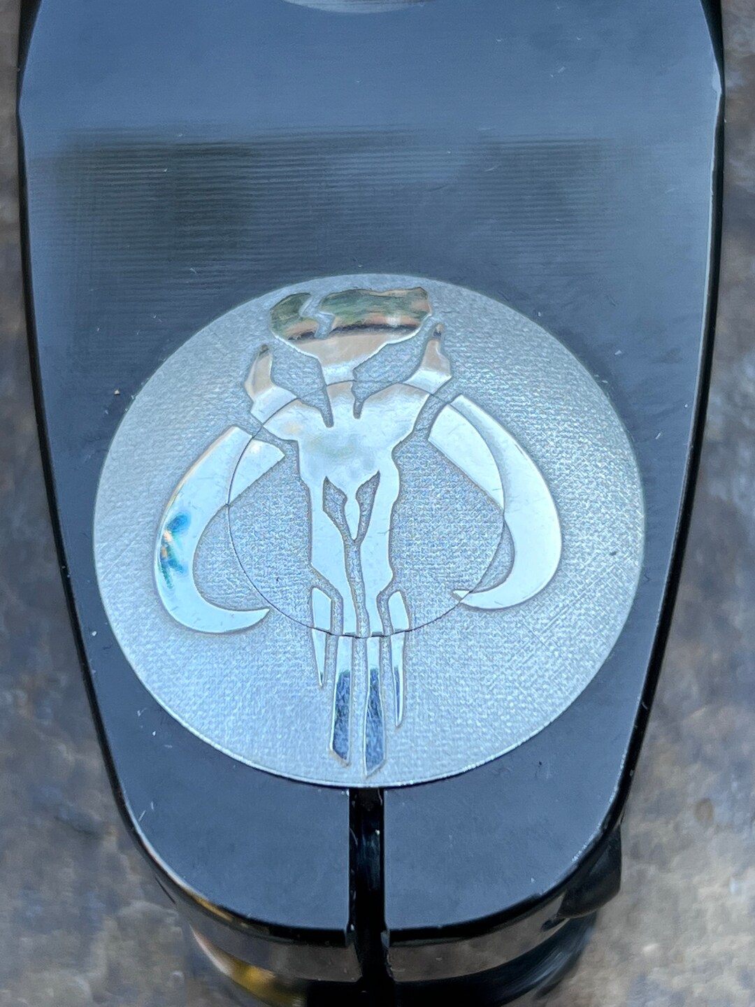 Mandalorian Crest - Bicycle Stem Top Cap - Etsy