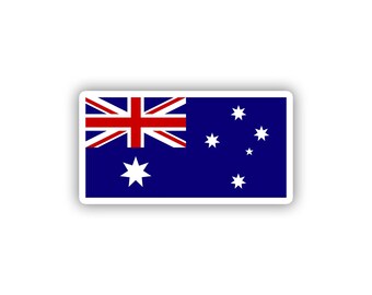 Australian Flag Sticker Decal American Made UV Protected - Etsy