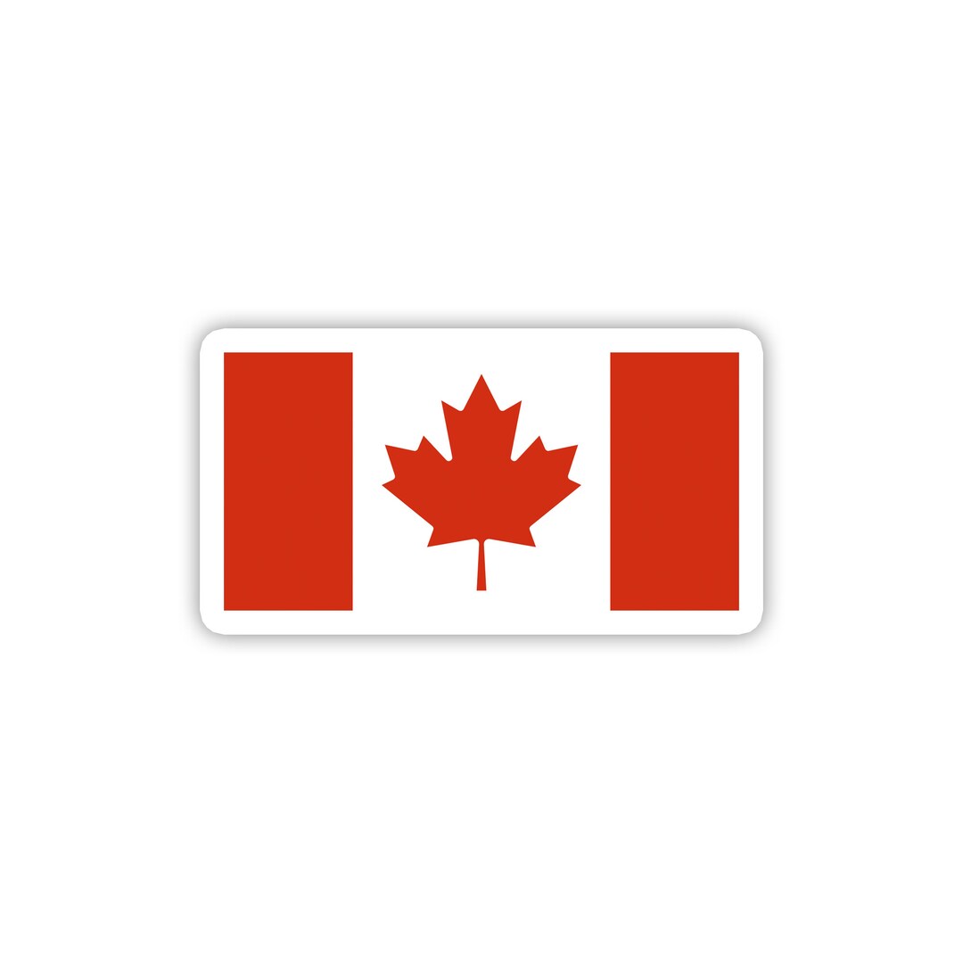 Canada, Canadian Flag Sticker - Etsy