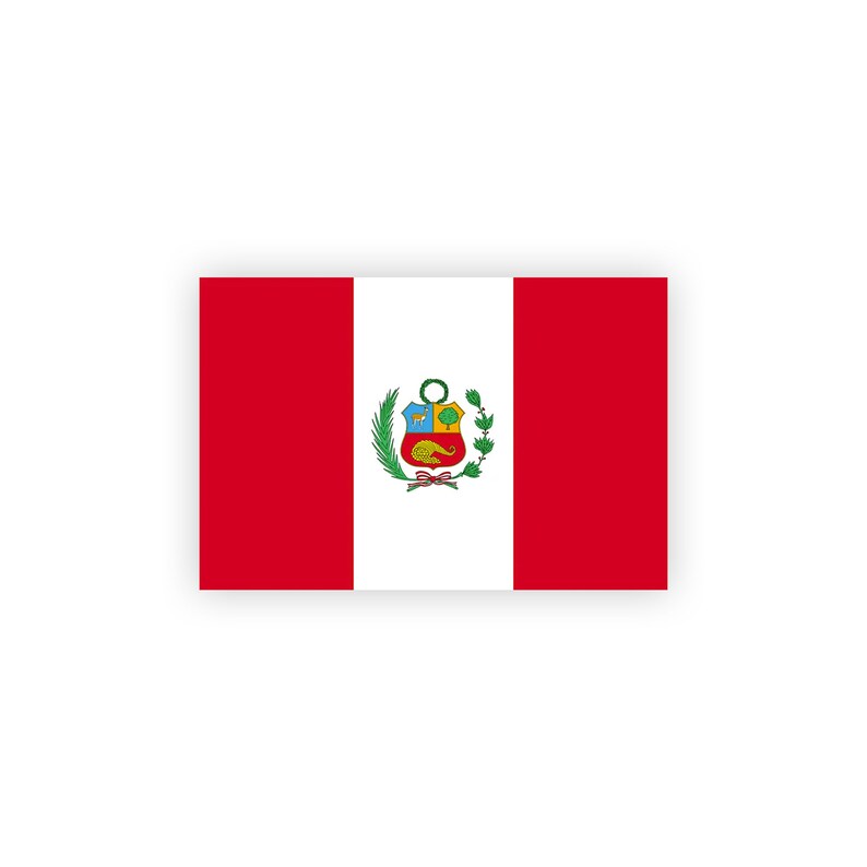 Peruvian Flag Sticker - Etsy