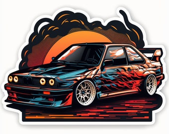 BMW E30 M3 Sticker - Etsy