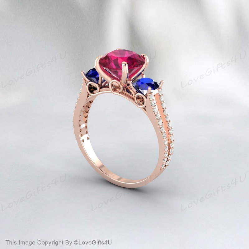 Ruby Wedding Ring - Etsy