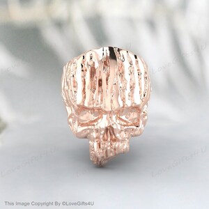 Wooden Skull Ring, 925 Silver Skull of Groot Ring,biker Punk Gothic ...