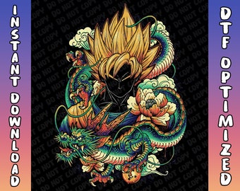 Goku Png Dtf - Etsy UK