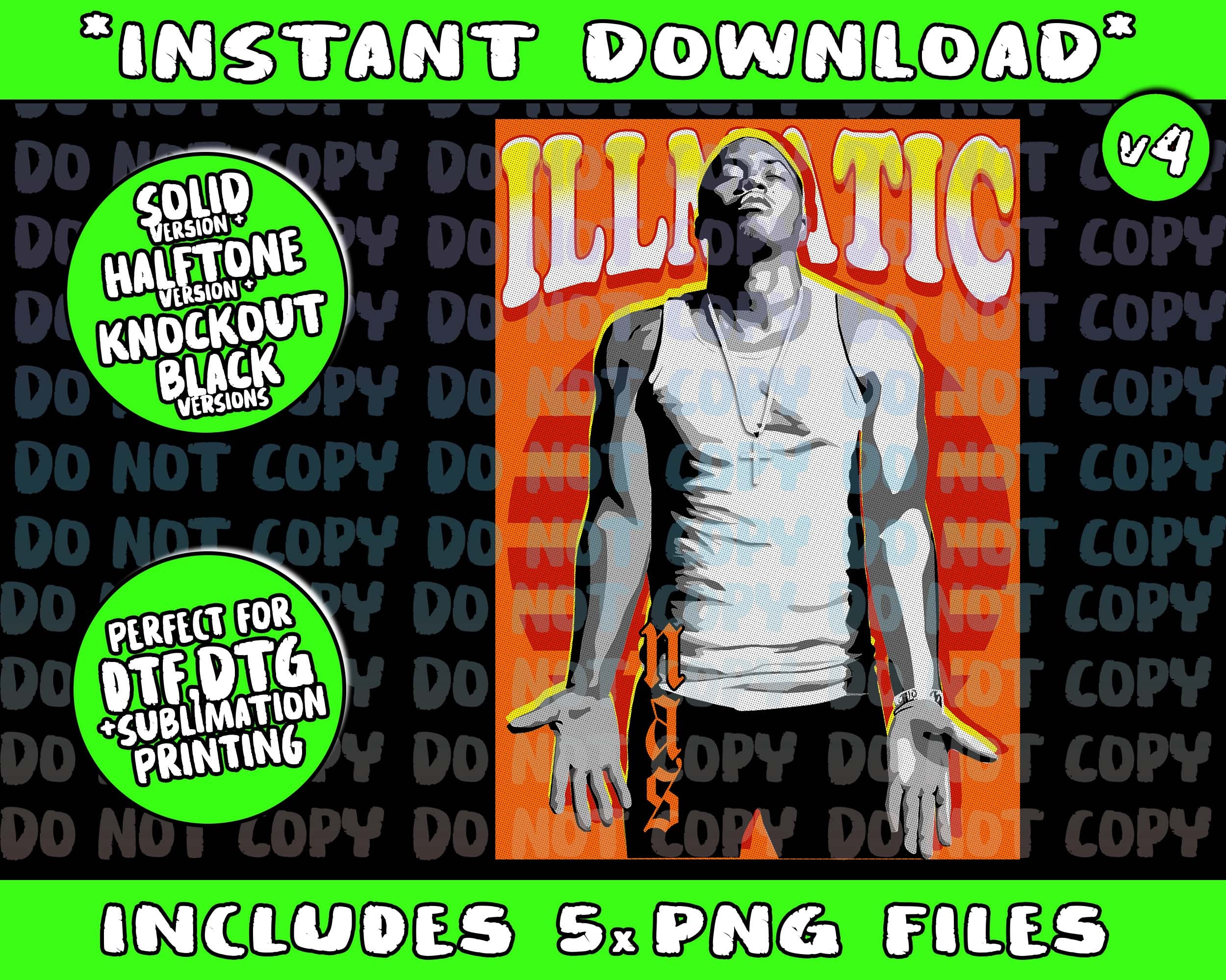 Nasir Bin Olu Dara Jones NAS Rapper Hip Hop 90s Retro Graphic - Etsy