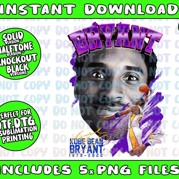Kobe Bootleg Png - Etsy