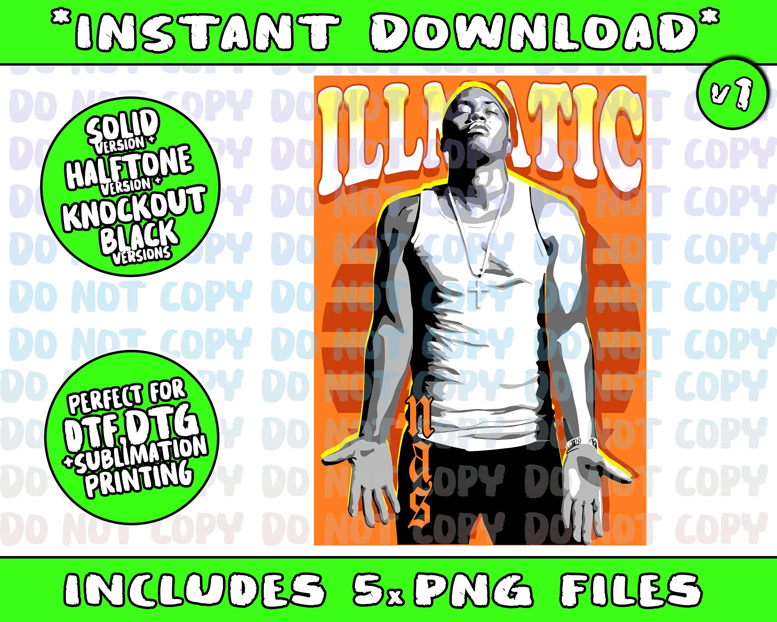 Nasir Bin Olu Dara Jones NAS Rapper Hip Hop 90s Retro Graphic - Etsy