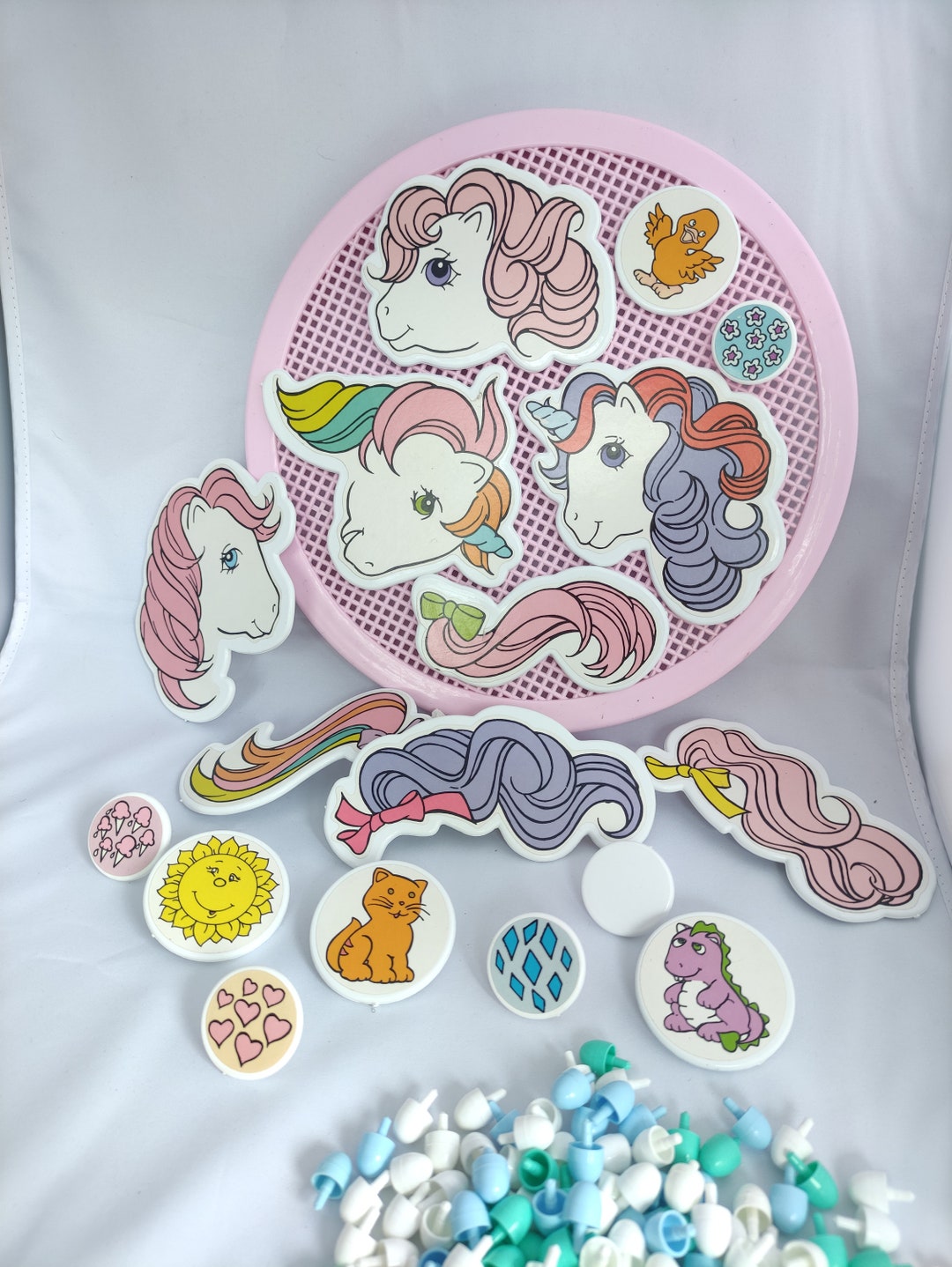 Vintage My Little Pony G1 Pin Peg Mushroom Nails Mosaic Toy MLP - Etsy